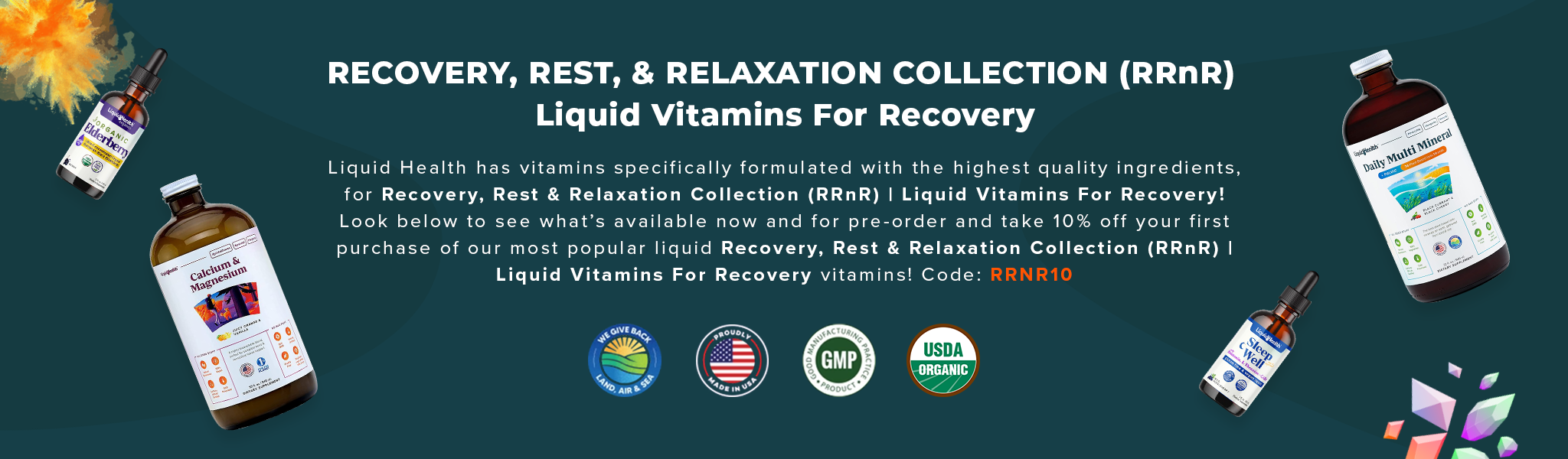 Shop Best Liquid Vitamins for Recovery, RRnR Collection — Liquid Health