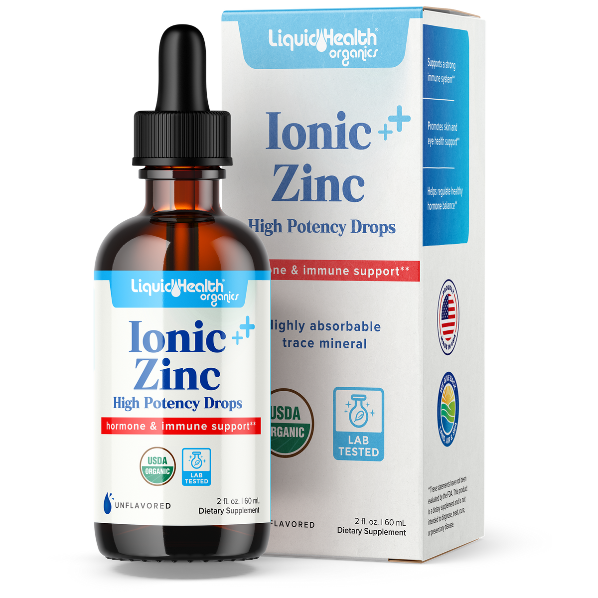 Organic Ionic Liquid Zinc Drops | Immune Support Supplement — Liquid Health