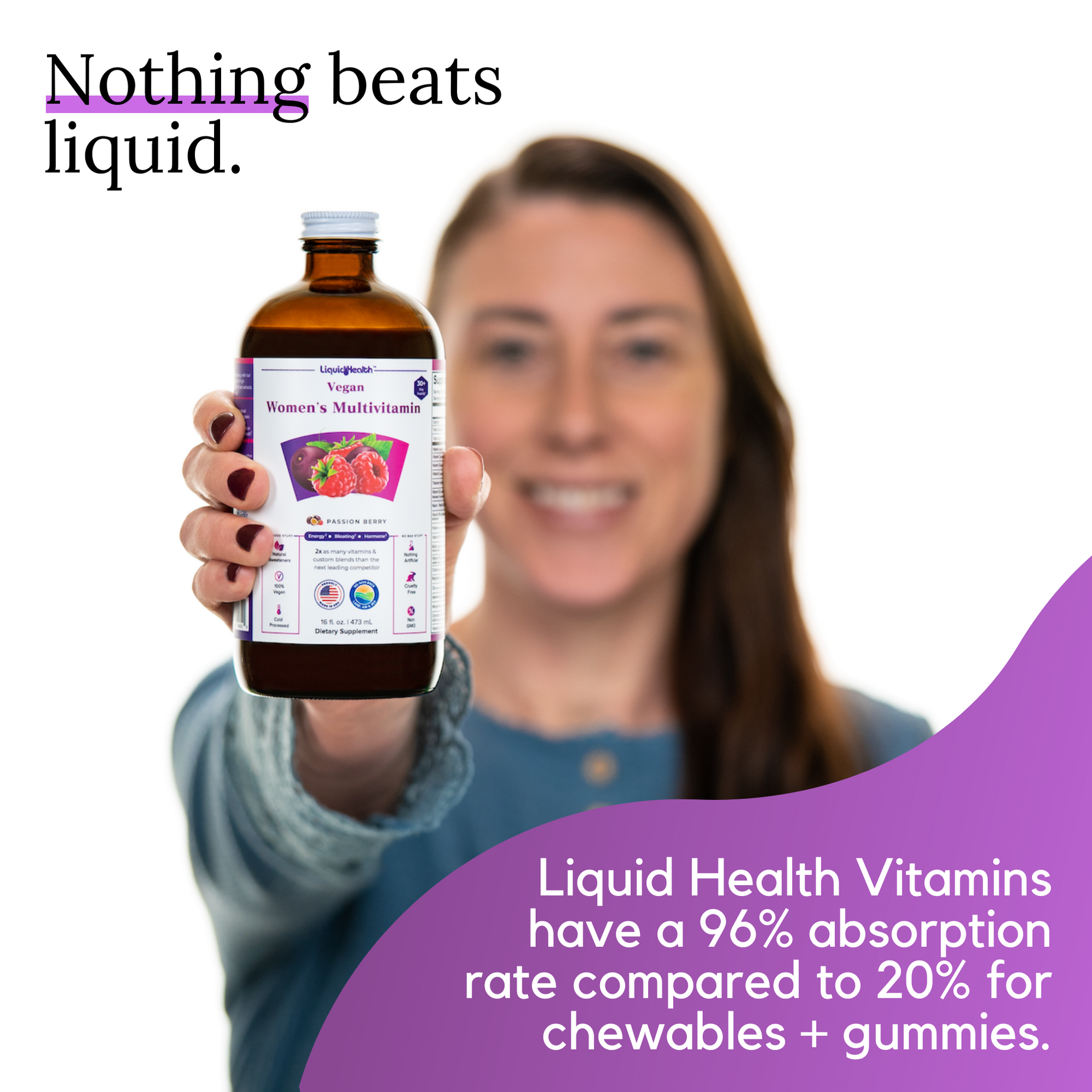 Best Vegan Liquid Multivitamin for Women | Energy & Immunity — Liquid ...