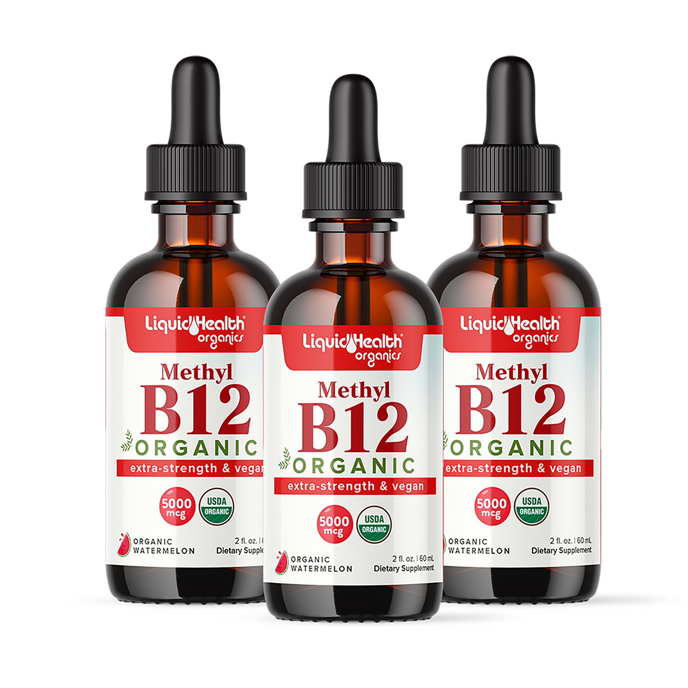Liquid Health Organic Vegan Methyl B12 Drops 5000mcg