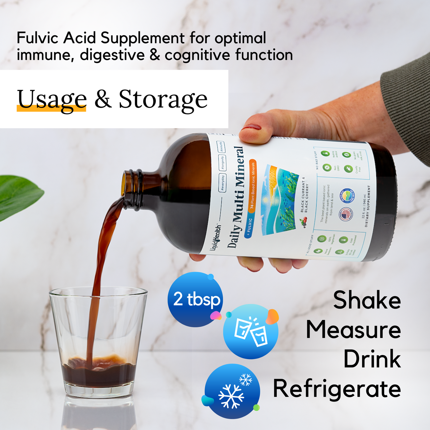 Liquid Multi Mineral Supplement (Daily, Calcium & Zinc) — Liquid Health