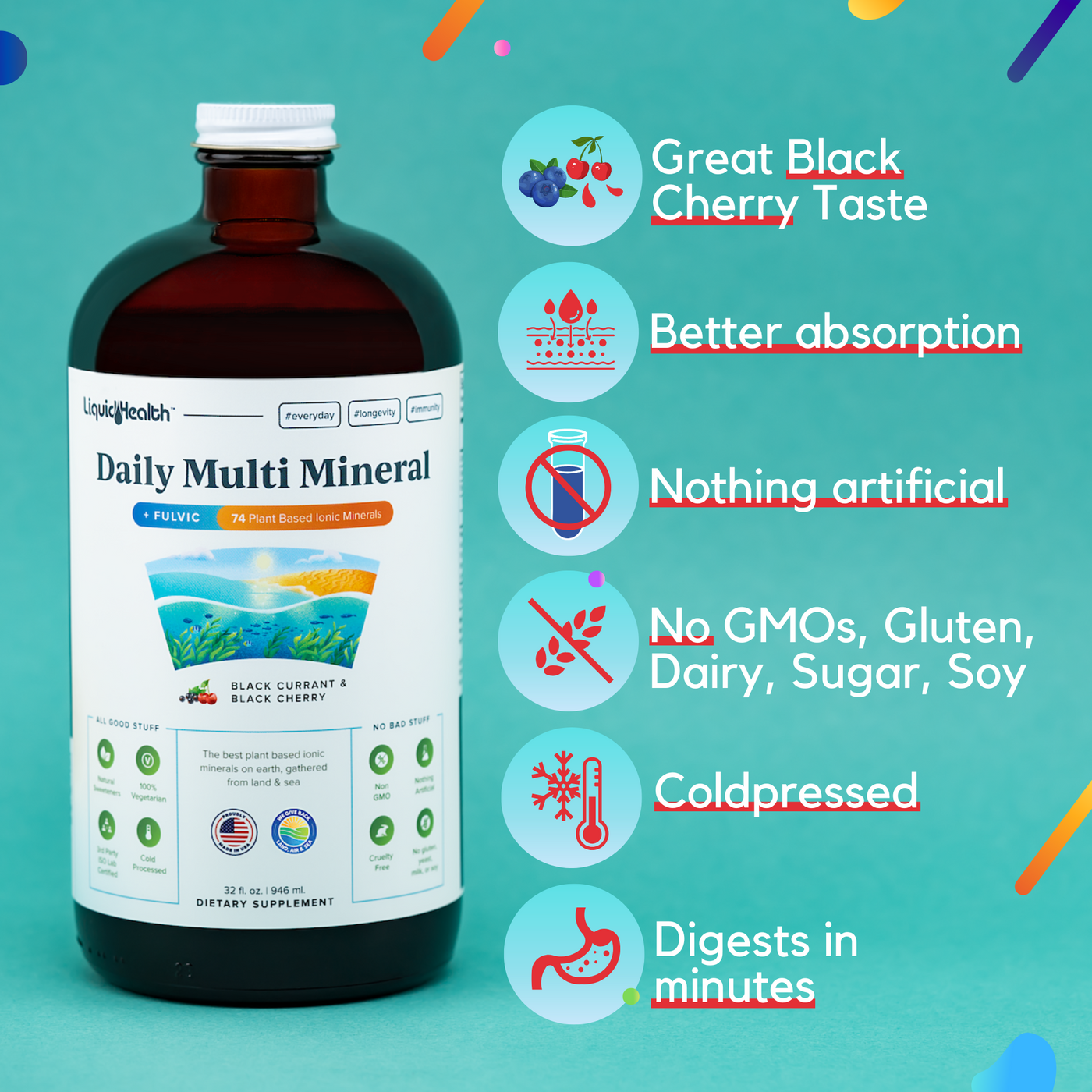 Liquid Health Daily Multi Mineral Supplement | Best Liquid Minerals