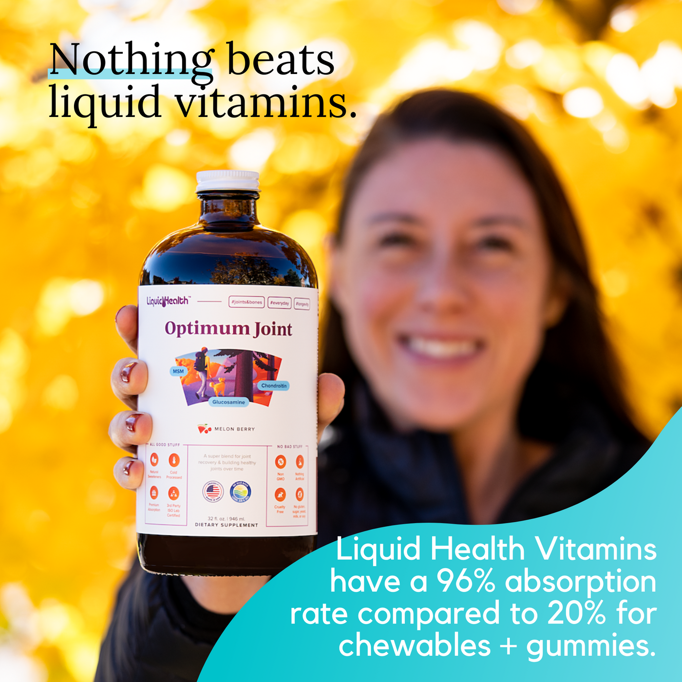 Buy Optimum Joint Liquid Glucosamine Chondroitin Supplement — Liquid Health